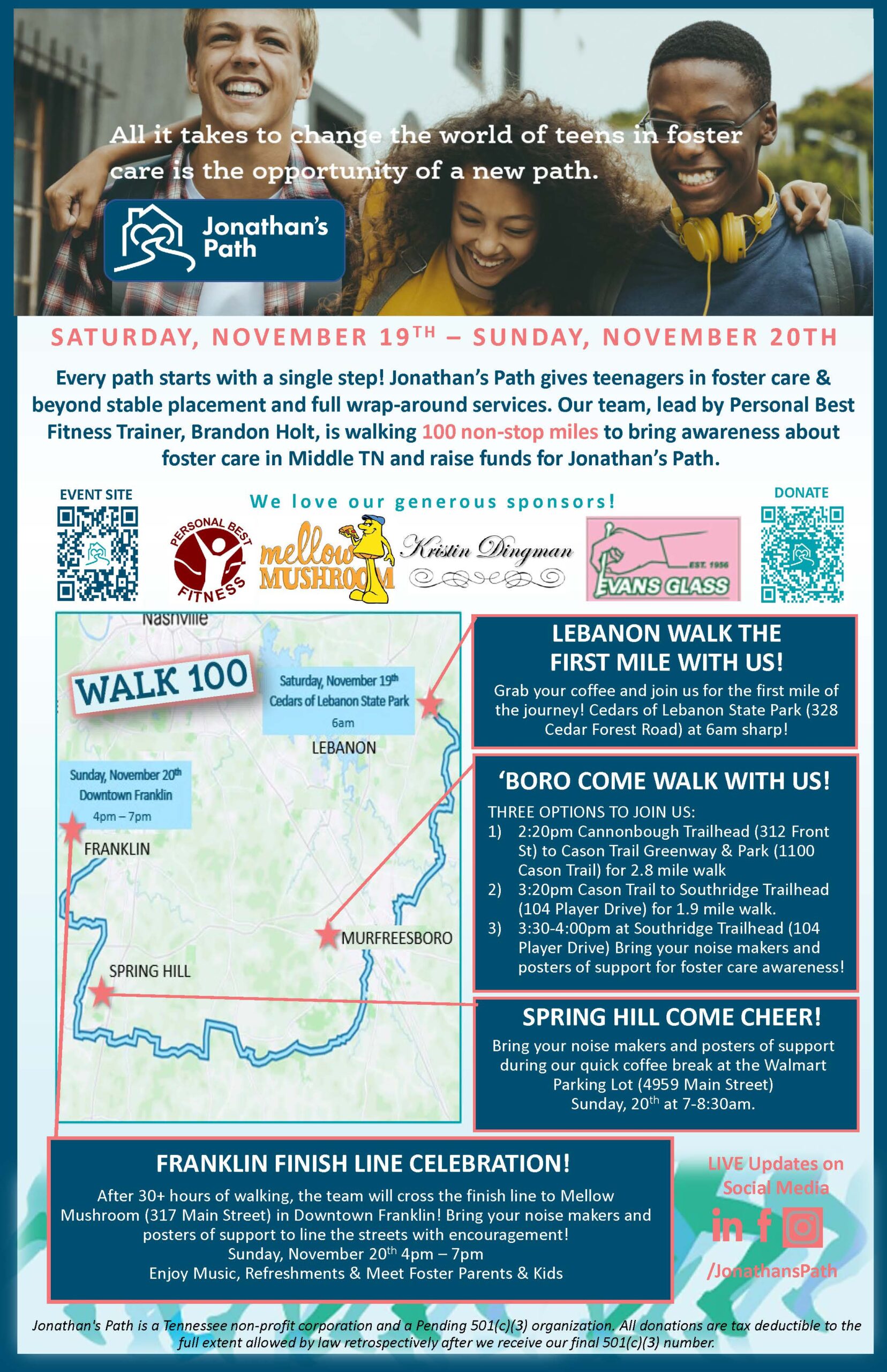 Walk 100 – Jonathan's Path